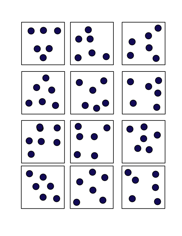 Dot Cards Six Dots Dot Cards Six Dots